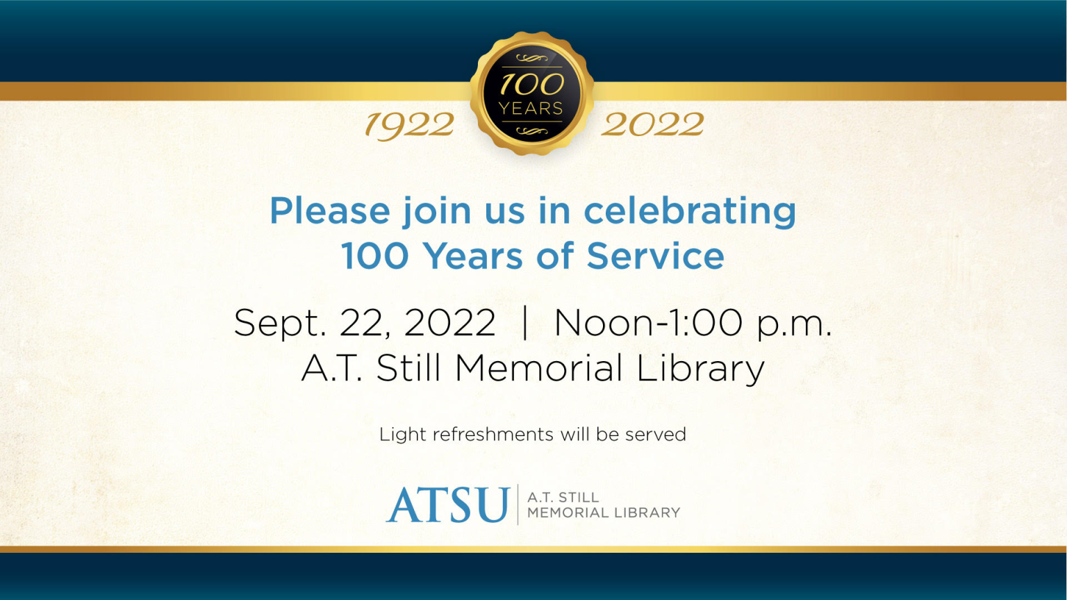 ATSU News | Celebrate the A.T. Still Memorial Library’s 100th anniversary